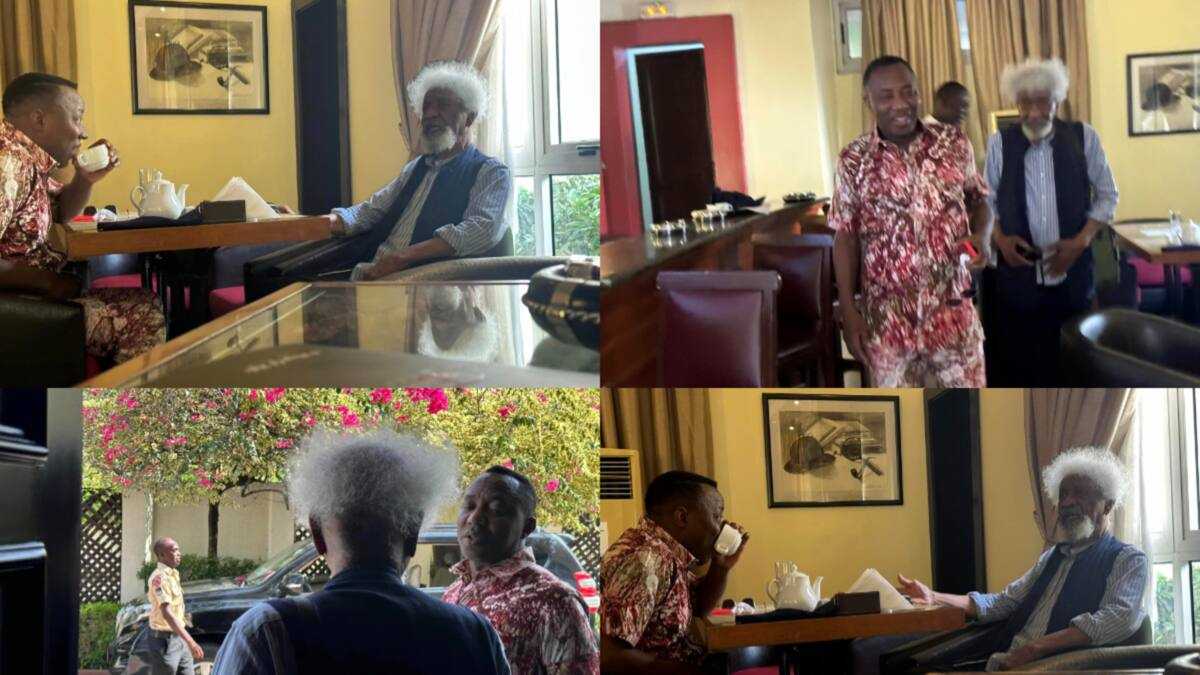 Reactions as Prominent Presidential Candidate Visits Wole Soyinka - Legit.ng