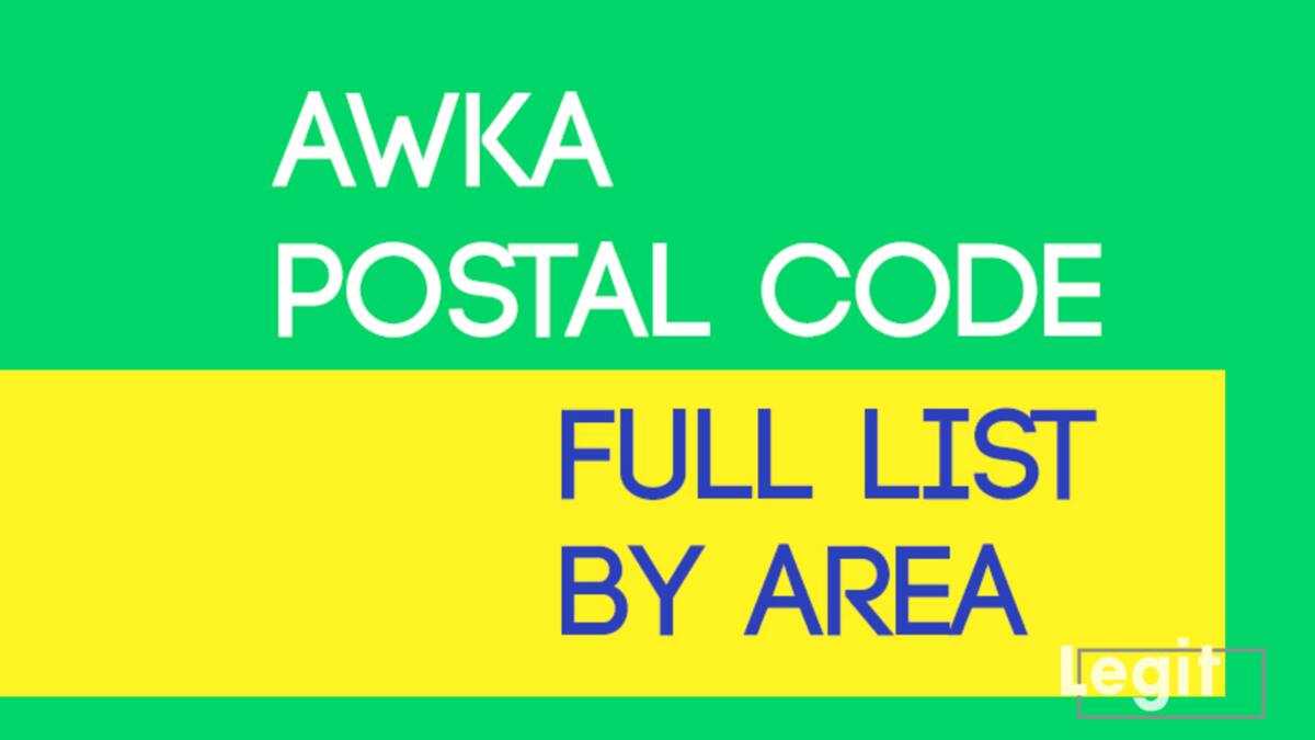 Awka postal code full list by area - Legit.ng