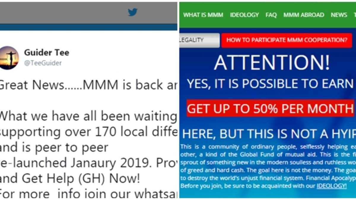 Scam alert: MMM ponzi scheme returns, promises 50% profit on investment ...