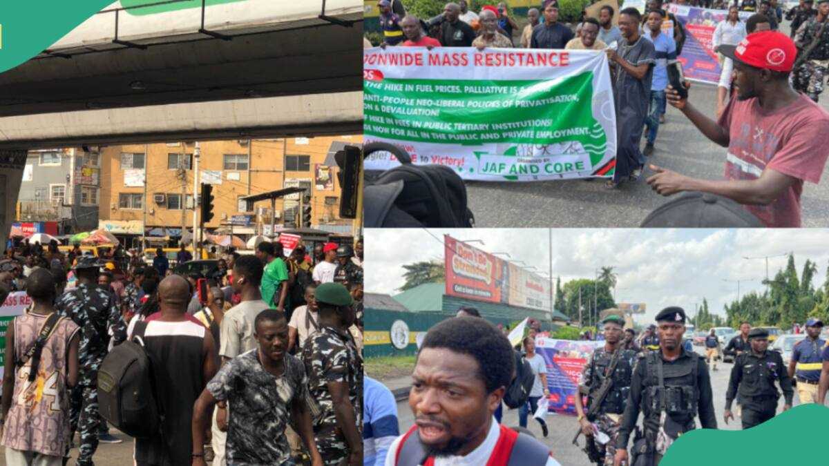 BREAKING: Lagos Residents Defy Police Warnings, Kick-Off Protest in ...