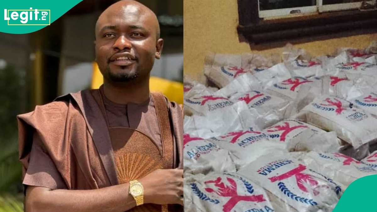 Stephen Achema Uplifts Families with 6,000 Bags of Rice - Legit.ng