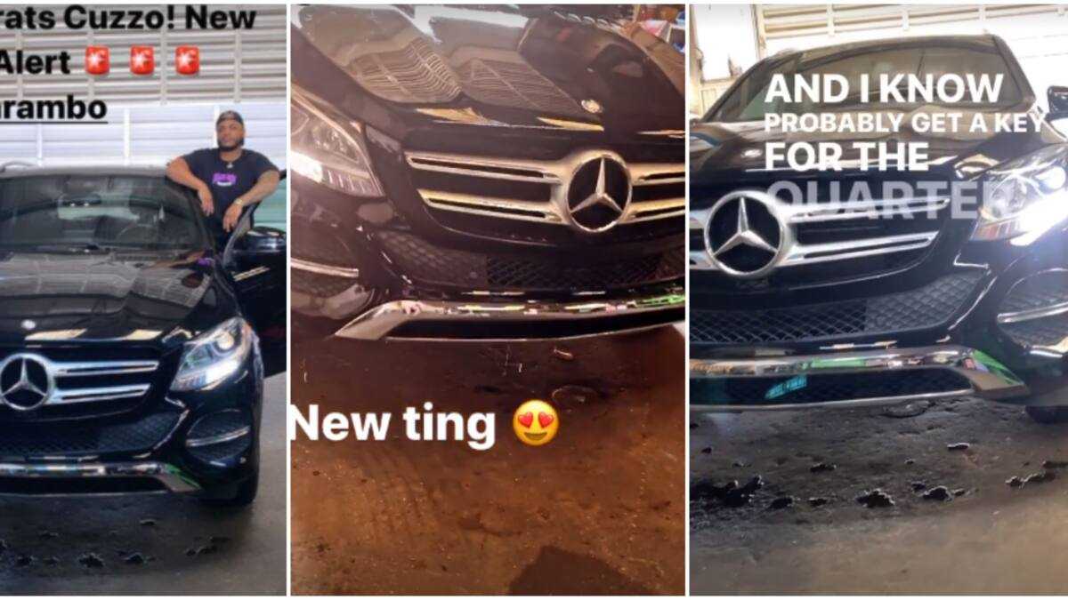 Davido’s Cousin Sina Rambo Buys New Mercedes Benz, Shares Photos ...
