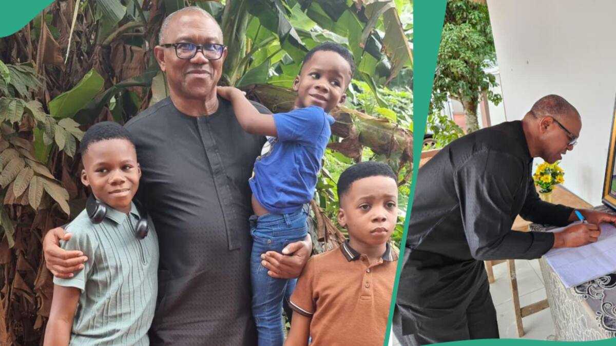 Photos, Video Emerge As Peter Obi Visits Late Actor Junior Pope’s Home ...