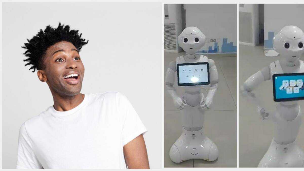 “Tap on My Chest”: First Bank Installs Robot in Branch, Video ...