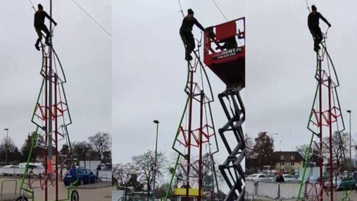 Man Rides Tallest Bicycle in the World that Looks Like a Storey ...