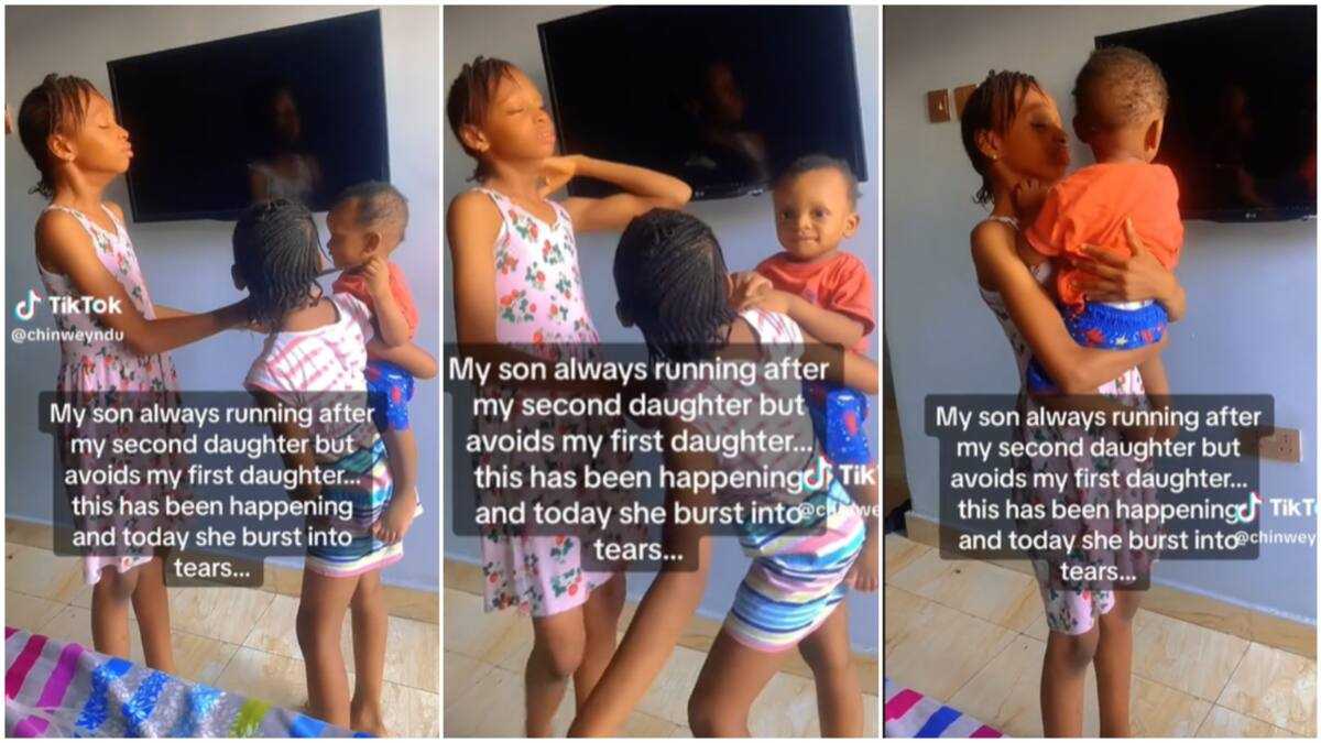 “Not Easy to Handle Rejection”: Girl Cries As Baby Brother Rejects Her ...