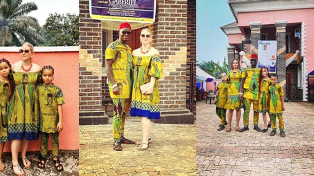 Oyinbo Wife Steps Out in Traditional Attire With Her Nigerian Husband ...