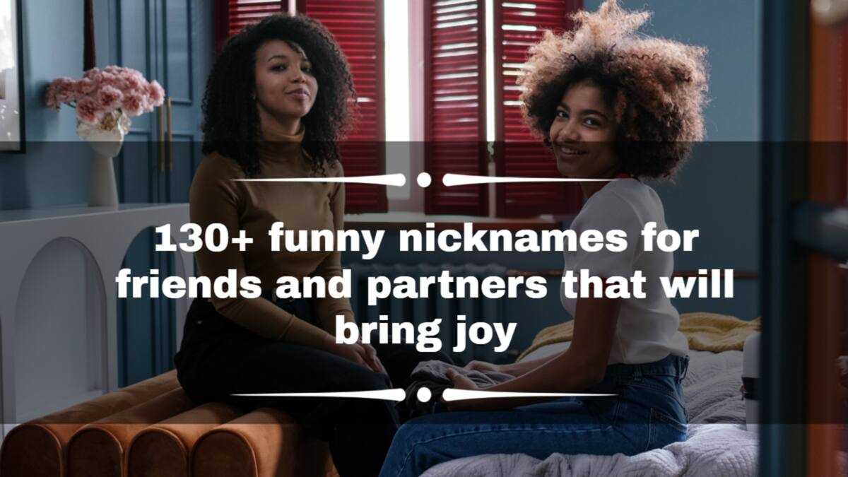 130+ funny nicknames for friends and partners that will bring joy ...