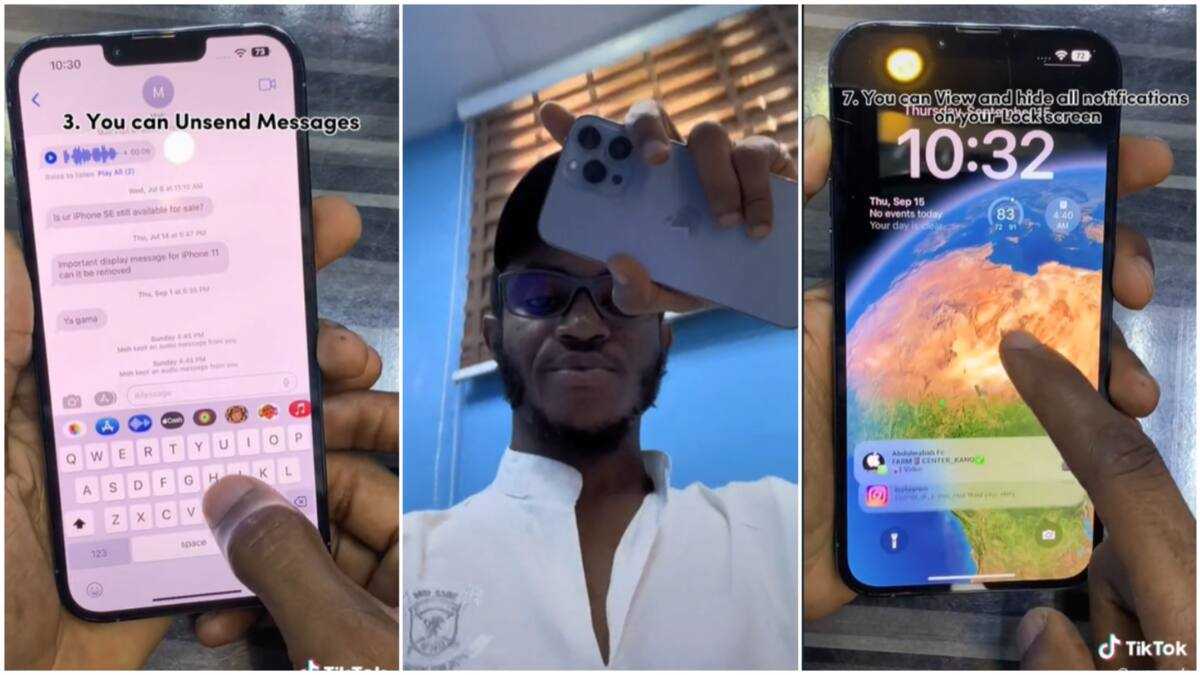 iOS 16: Nigerian Man Finally Upgrades His iPhone, Shows New Features ...