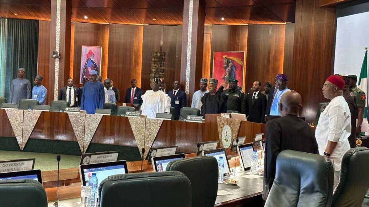 Tinubu Holds Inaugural Meeting With All State Governors - Legit.ng