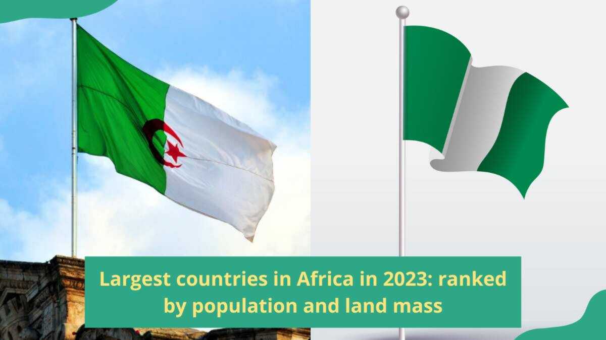 Largest country in Africa in 2024: ranked by population and land mass ...