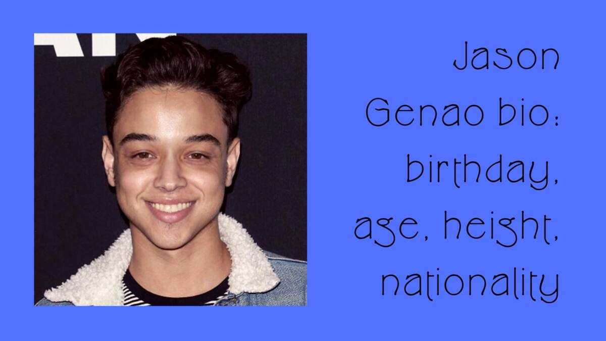 Actor Jason Genao bio: birthday, age, height, nationality - Legit.ng