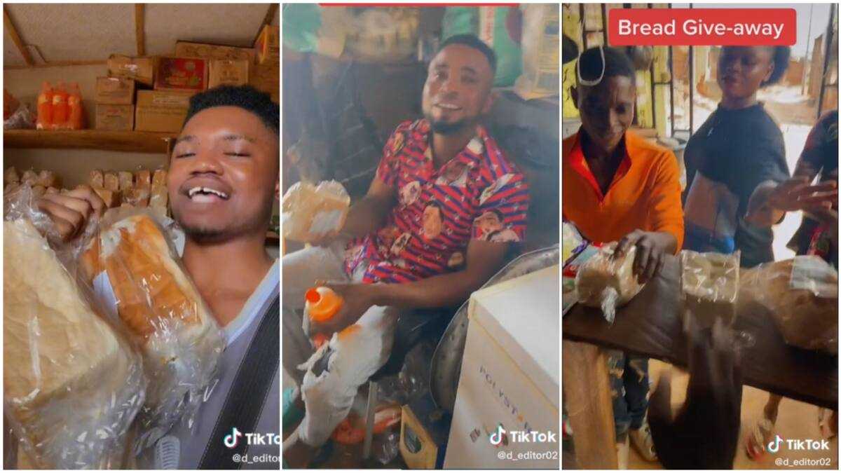 “Bread Giveaway”: Young Nigerian Man Makes Customers Happy, Gives Them ...