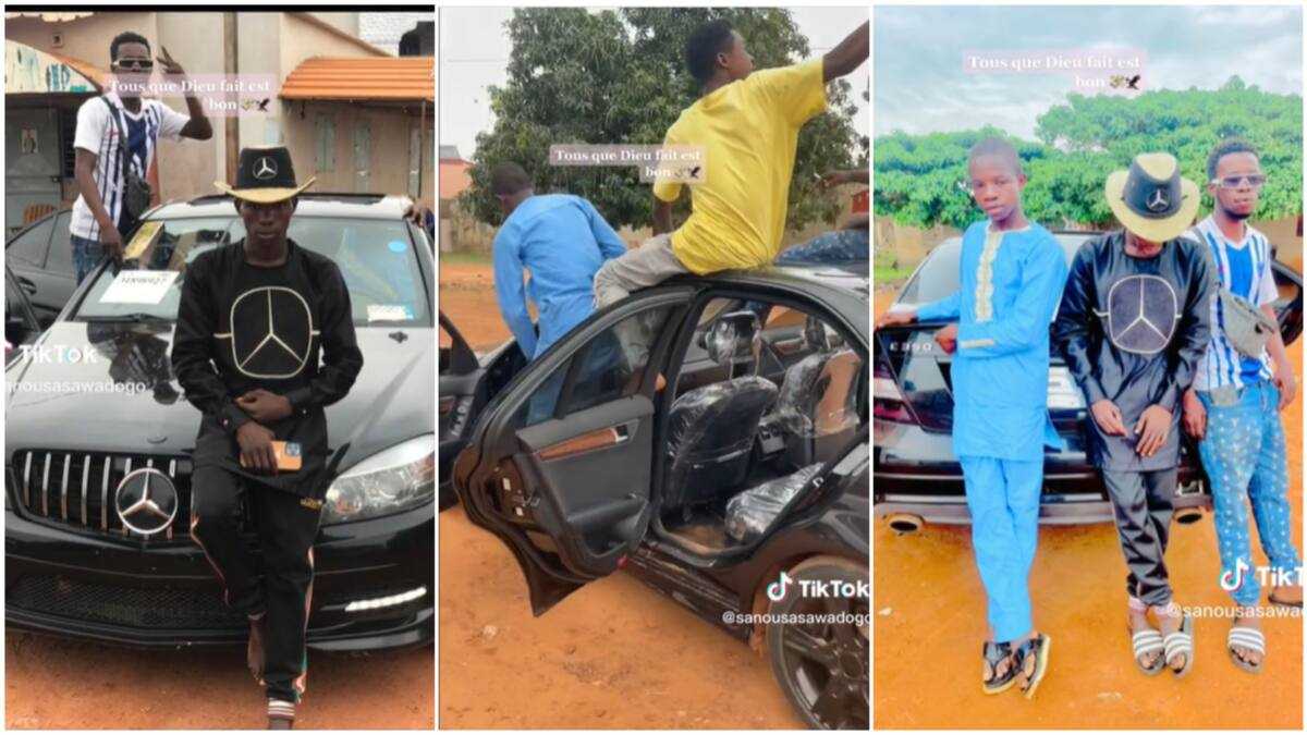 Young “Millionaire” Buys Tear Rubber Mercedes, Sews Benz Logo on His ...