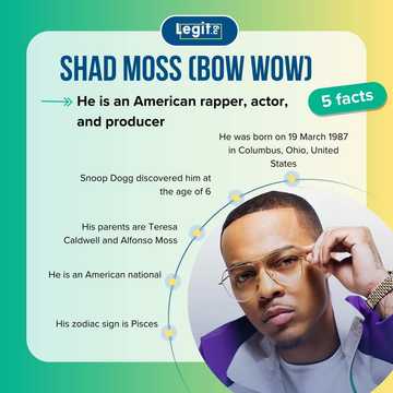 Shad Moss (Bow Wow)'s net worth, age, height, kids and career - Legit.ng