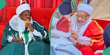 Tinubu Security Stops Katsina Emir from Entering Event Hall, Royal Guards Cause Scene - Legit.ng