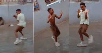 “Under the Rain”: Bold Little Boy in Uniform Takes Shirt off to Dance ...