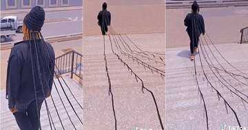 "Beautiful Nonsense": Uproar as Lady Flaunts Very Long Braids Sweeping ...