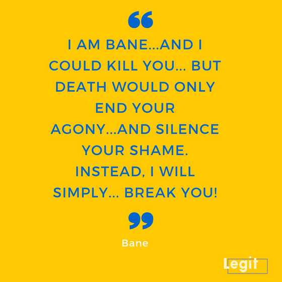 15 Bane quotes from The Dark Knight Rises that are still awesome - Legit.ng