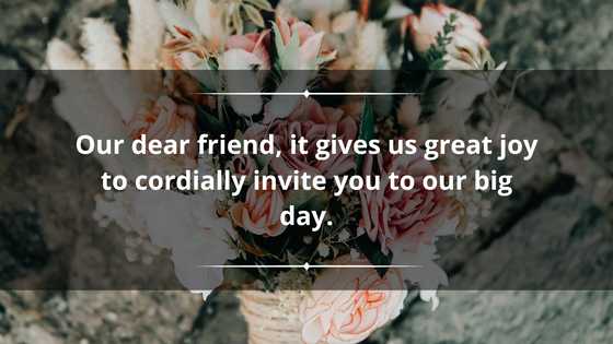 140+ creative wedding invitation messages for friends and family - Legit.ng