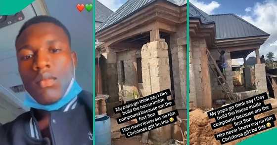 Nigerian Man Builds House for Dad in Secret, Shows Off Uncompleted ...