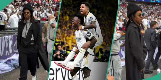 Clips of Jay-Z at Wembley for the 2024 UCL Final Between Madrid and ...
