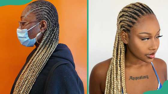 25 straight-back cornrows ideas and how to style them - Legit.ng