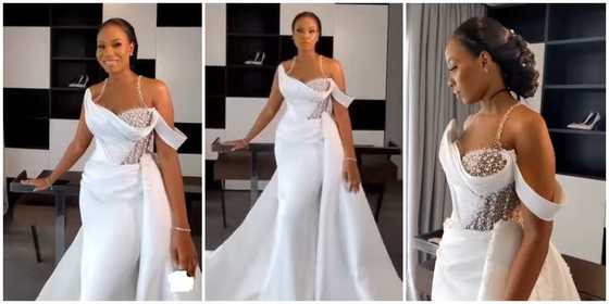 Wedding Fashion: Bride Dazzles in Beautiful Gown, Internet Users Wowed ...
