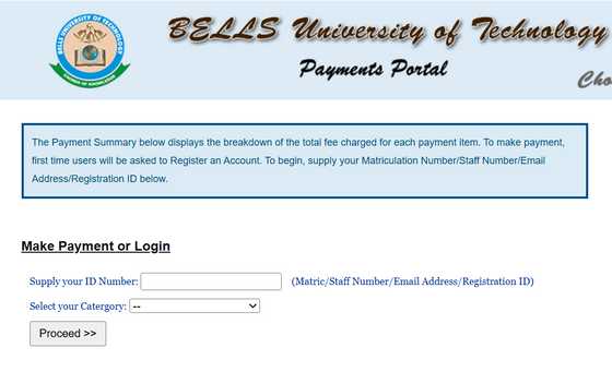 Bells University school fees for freshers and returning students for ...