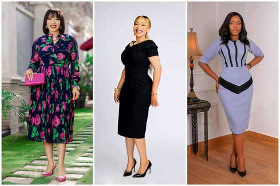 Classy corporate gown styles: go to the office with style - Legit.ng