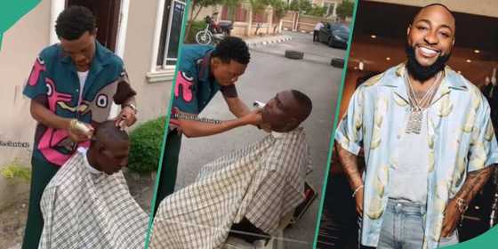 Nigerian Barber Makes Desperate Move to Get Davido's Attention, Video ...