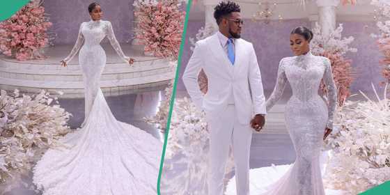 "She Talks 2 Much": Veekee James Rocks N44m Bridal Dress for Wedding ...