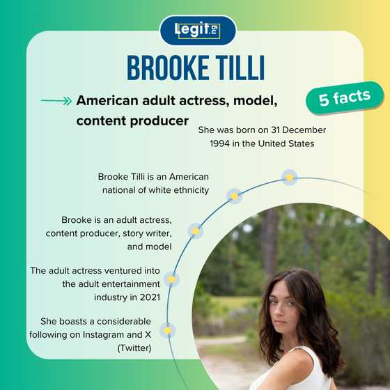 Brooke Tilli's biography: everything you need to know about her - Legit.ng