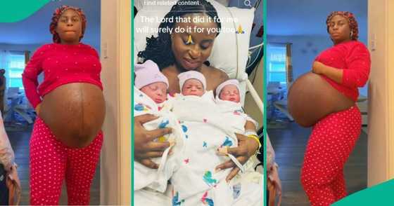 Lady Gives Birth to Triplets, Celebrates Her New Joy, Video of Newborns ...