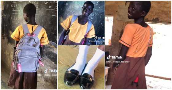 Joy as Village Girl in Torn Uniform Gets a New One from Her Teacher ...