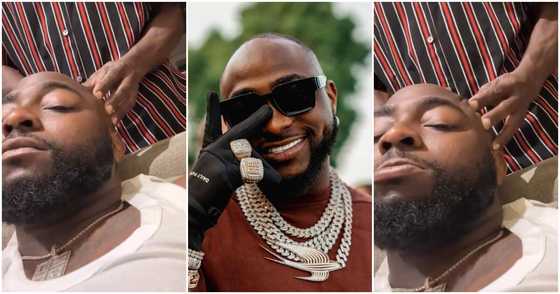 “Hand Dey Scratch Baba”: Davido Mistakenly Posts Video of Him Getting ...