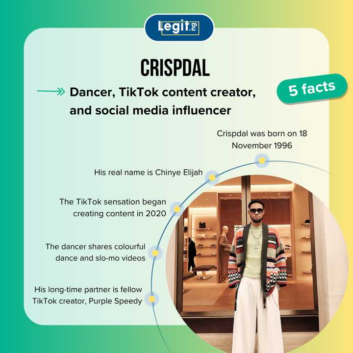 The rise of Crispdal from skits to global TikTok stardom - Legit.ng