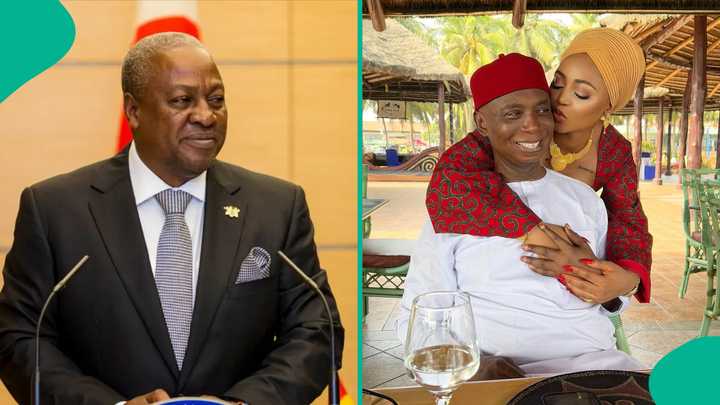 Regina Daniels, Billionaire Husband Ned Nwoko Attend Ghana's New President's Inauguration in ...