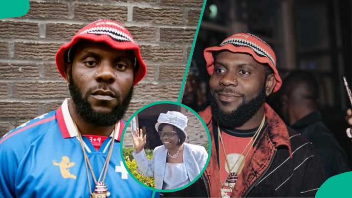 Odumodu Blvck’s Mum Rocks Sunday Best to Mark 70th Birthday, He ...