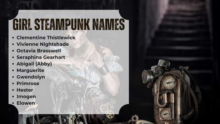 300+ creative steampunk names for edgy characters and worldbuilding ...