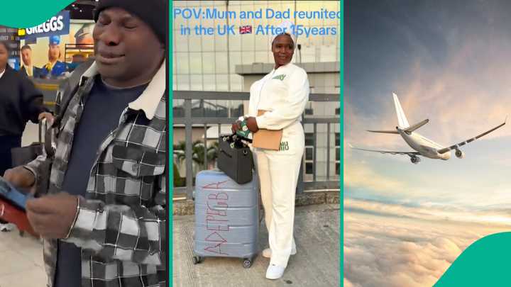 UK-based Man Cries Like Baby As His Wife Visits Him After 17 Years ...