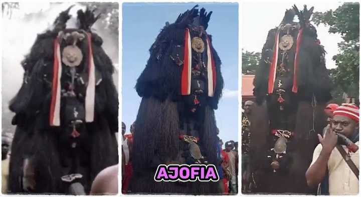 "It is From Nnewi": Man Shows Gigantic Nigerian Masquerade Called ...
