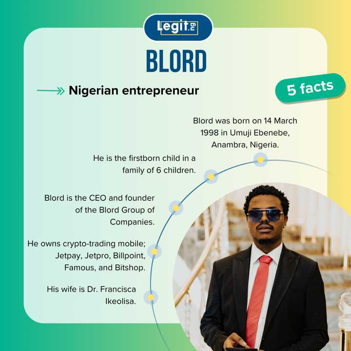 Blord's net worth, age, wife, who is he and where is he from? - Legit.ng