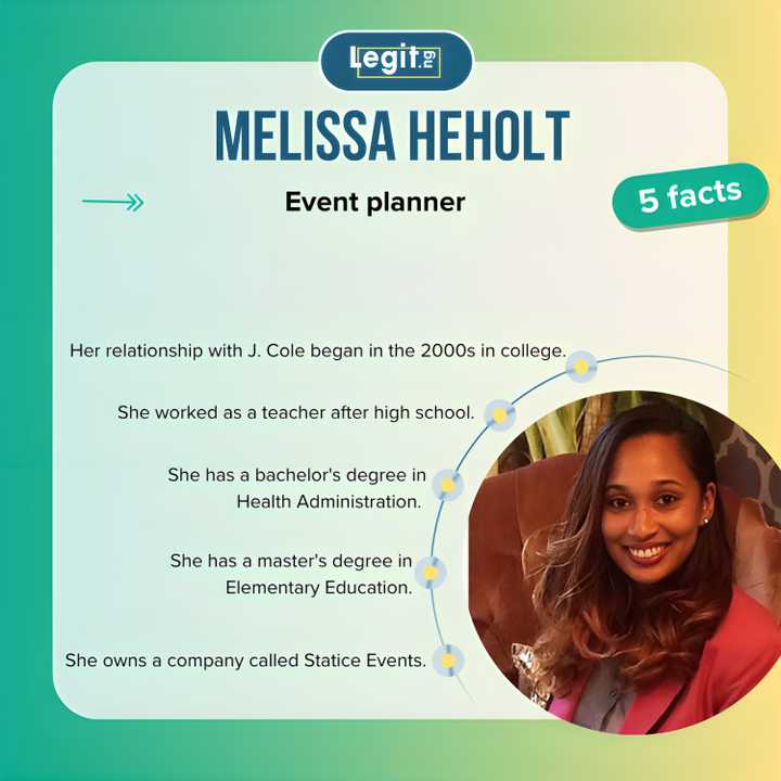 Who is J. Cole's wife, Melissa Heholt? Bio, family and facts - Legit.ng