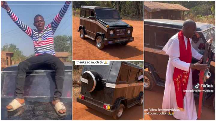 “Bullion Van”: Talented Nigerian Man Who Built “G-wagon” Carries His ...