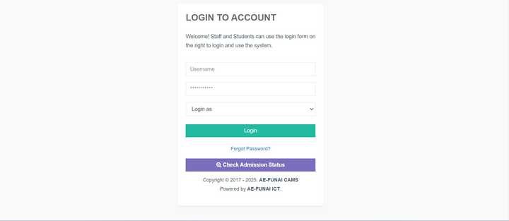 FUNAI portal: how to check admission status and what to do after - Legit.ng