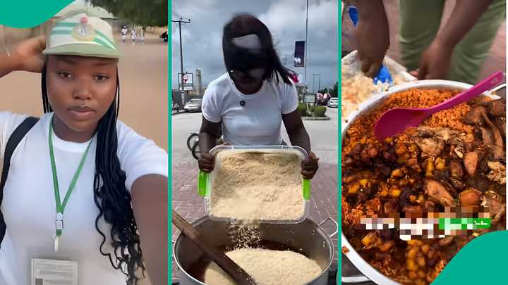 "The Food Is Rich": Corps Member Cooks Big Pot of Jollof Rice With NYSC ...