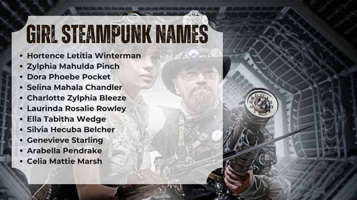 300+ creative steampunk names for edgy characters and worldbuilding ...