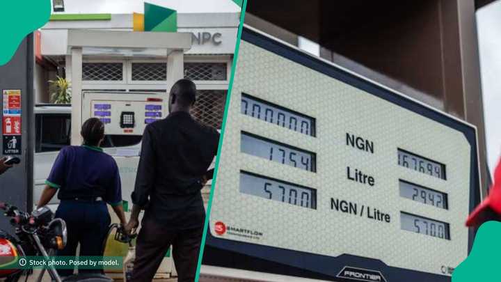 MRS Filling Station Confirms New Fuel Price As NNPC, Others Make Pump Adjustments - Legit.ng