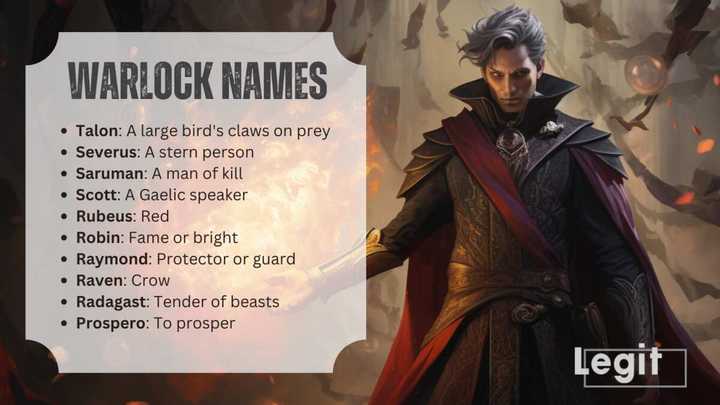 70+ badass warlock names for your male and female characters - Legit.ng